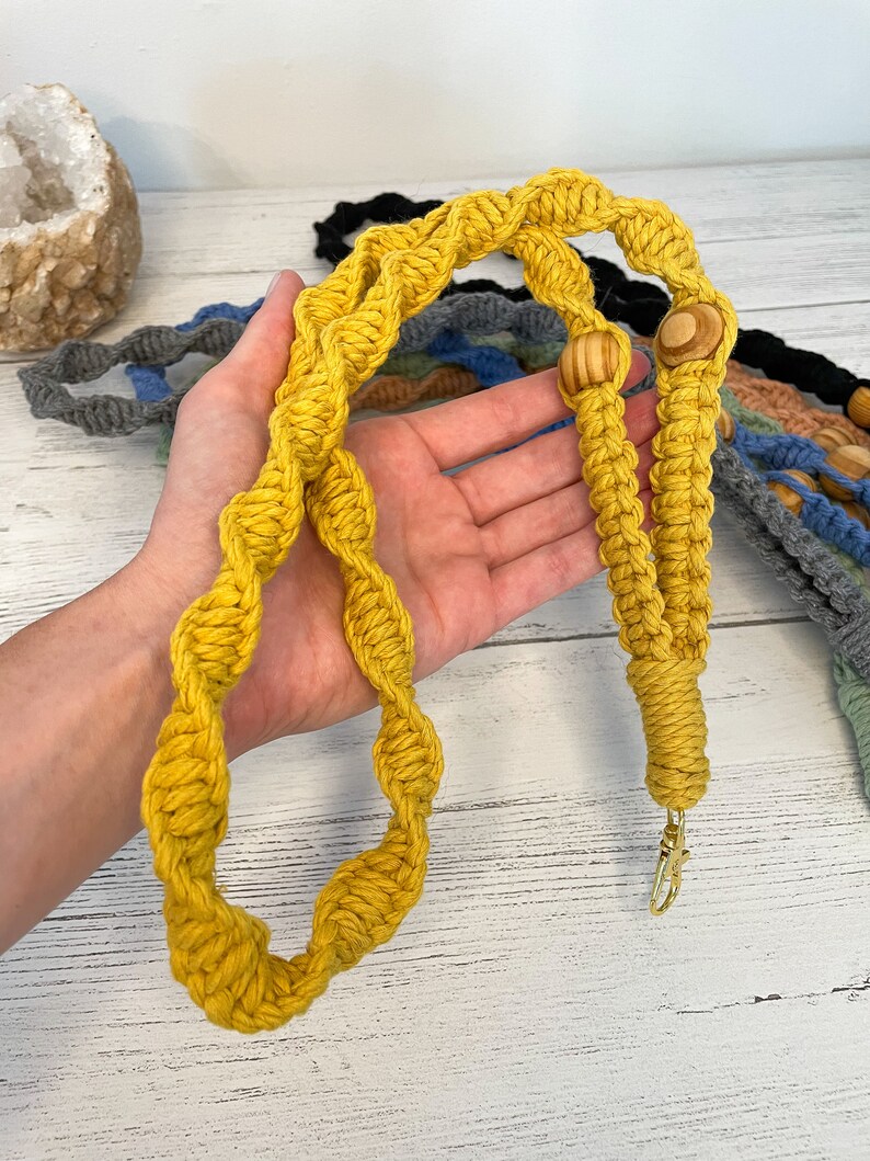 Beaded Macrame Lanyard - Etsy