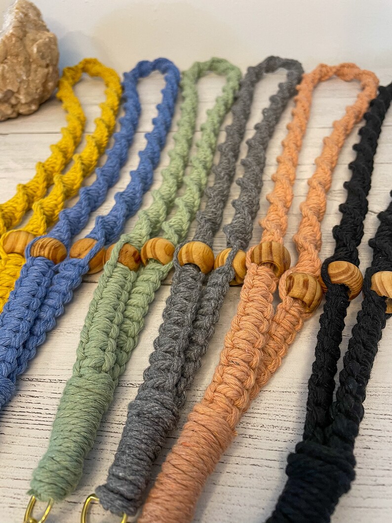 Beaded Macrame Lanyard - Etsy