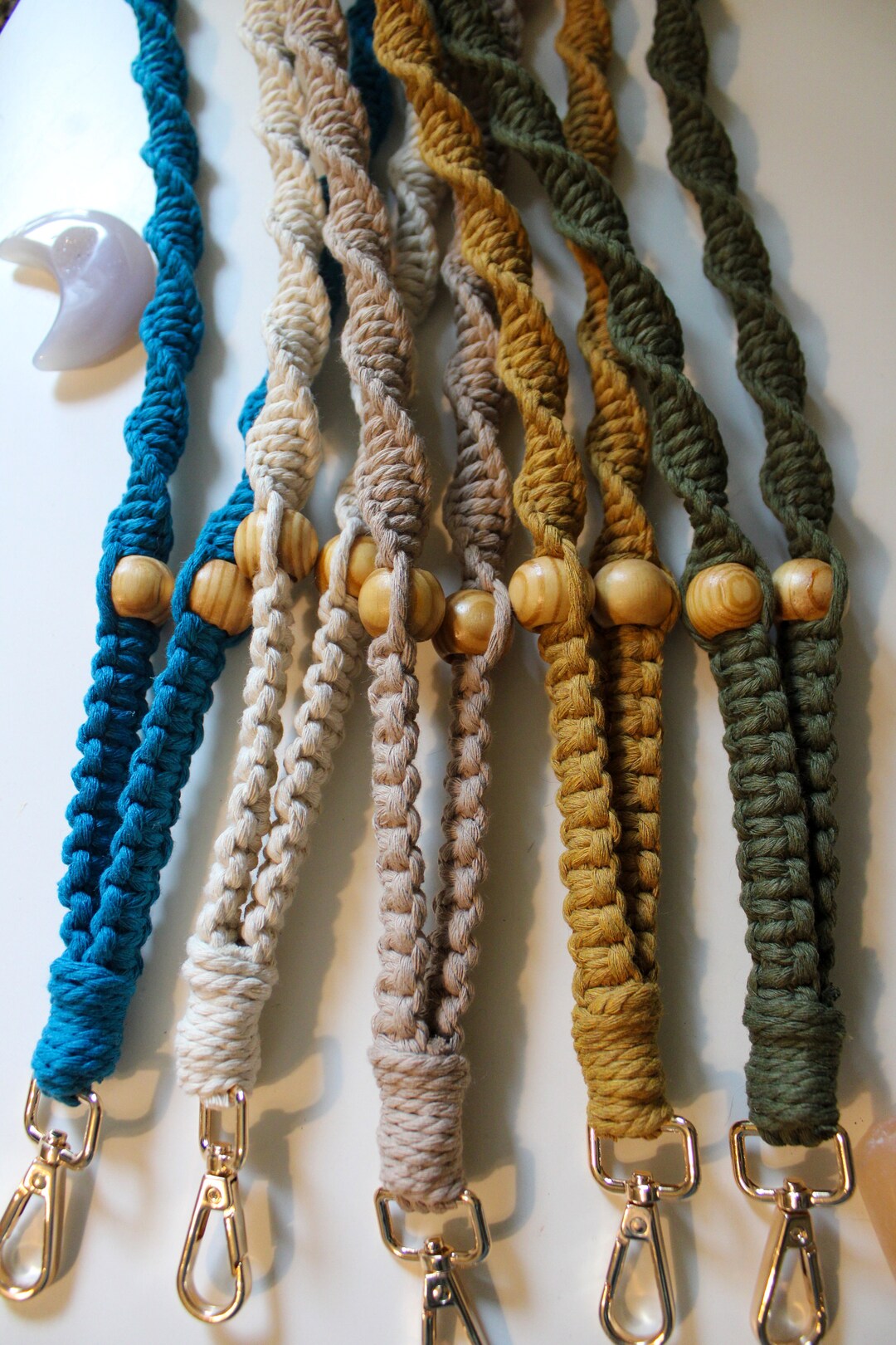 Beaded Macrame Lanyard - Etsy