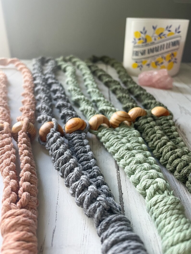 Beaded Macrame Lanyard - Etsy