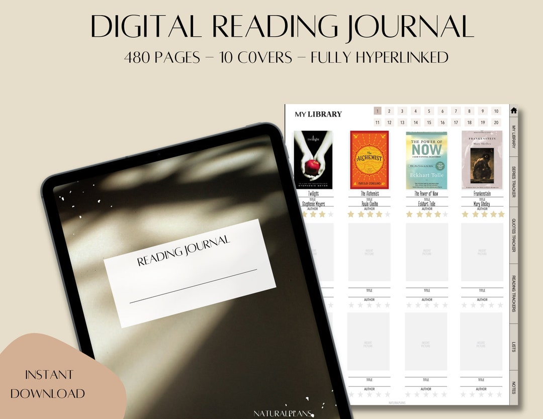 Digital Reading Journal | Digital Library | Goodnotes Digital Planner ...