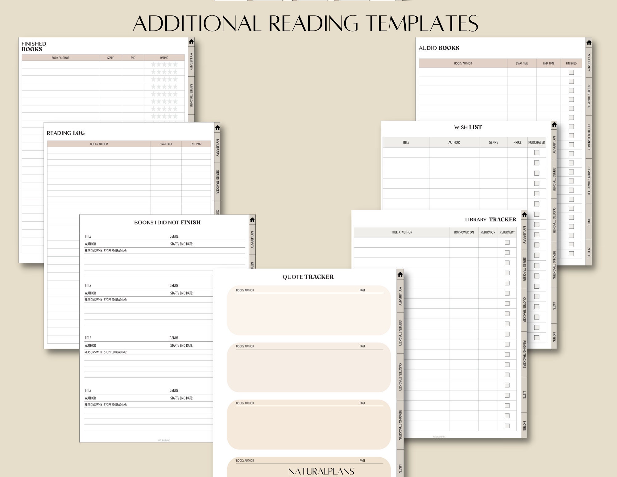 Digital Reading Journal | Digital Library | Goodnotes Digital Planner ...