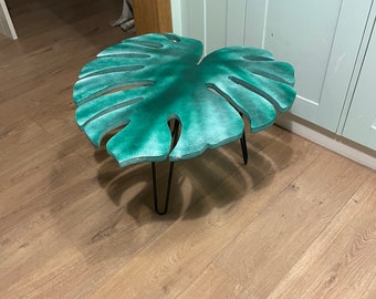 Monstera Leaf Table, Plant Table, Side Table , Coffee Table , Plant ...
