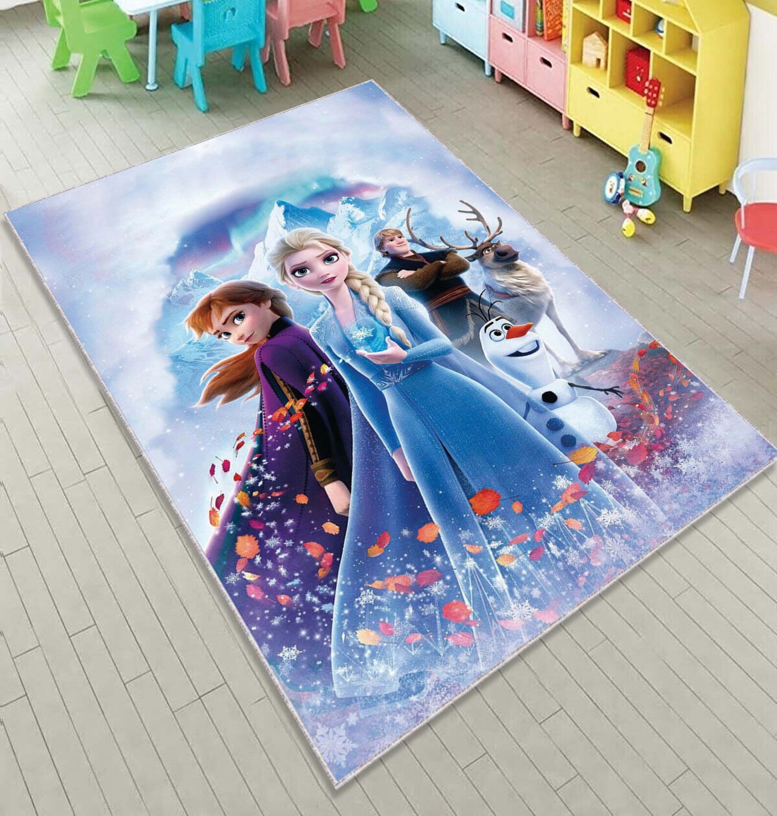 Frozen Rug, Anna Rug, Elsa Rug, Kids Room, Cartoon Rug, Nursery Rug ...