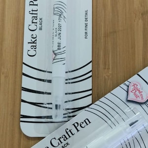 2 Pack Rainbow Dust Cake Craft Black Edible Art Food Pen - Etsy