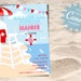 Editable Lifeguard Birthday Invitation, Beach Party Invite, Pool Party ...