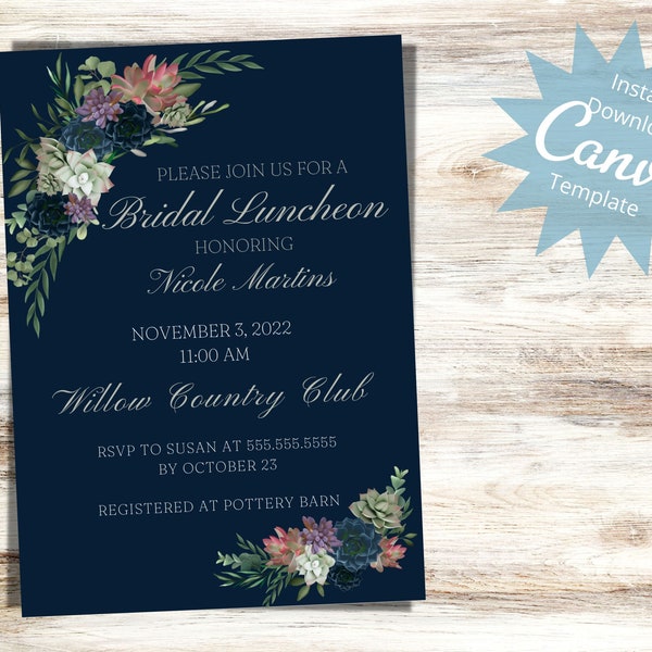 Fall Luncheon Invitation - Etsy