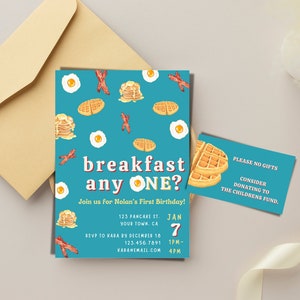 Editable Breakfast Insert Cards, Breakfast Thank You Tag, Insert Card ...