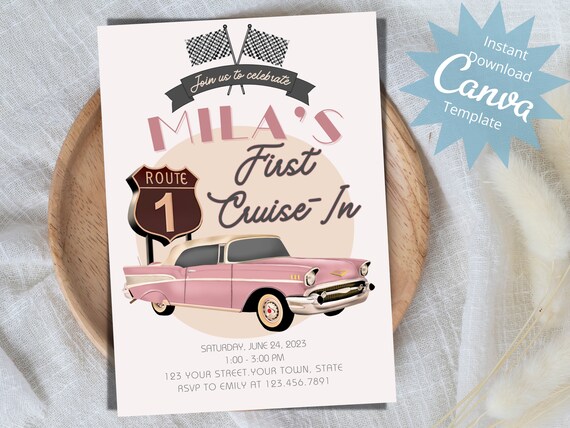 Invitations Templates Vintage Car Classic Car Invitations & Invitation