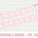 Gingham Birthday Banner, Instant Download, Printable, PDF | Happy ...
