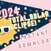 Printable 2024 Total Solar Eclipse Pennant, Flag, Banner | Printables ...