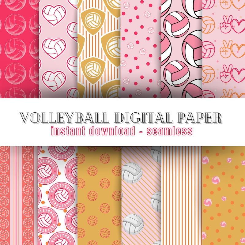 Pink and White Volleyball Png - Etsy