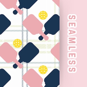 Seamless Pickle Ball Digital Paper Bundle | Instant Download, Printable ...