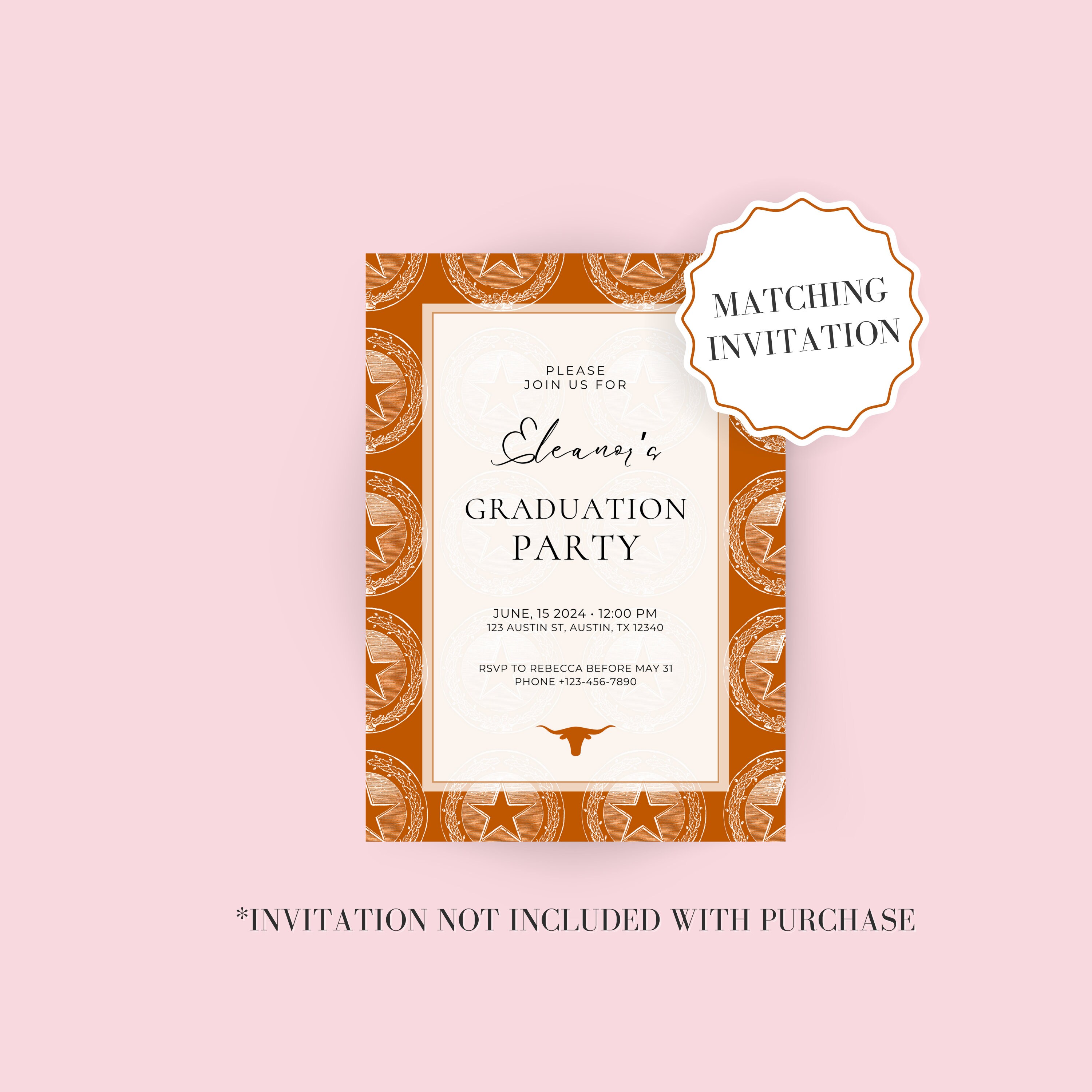 Printable Texas Longhorn Banner | Instant Download Burnt Orange ...