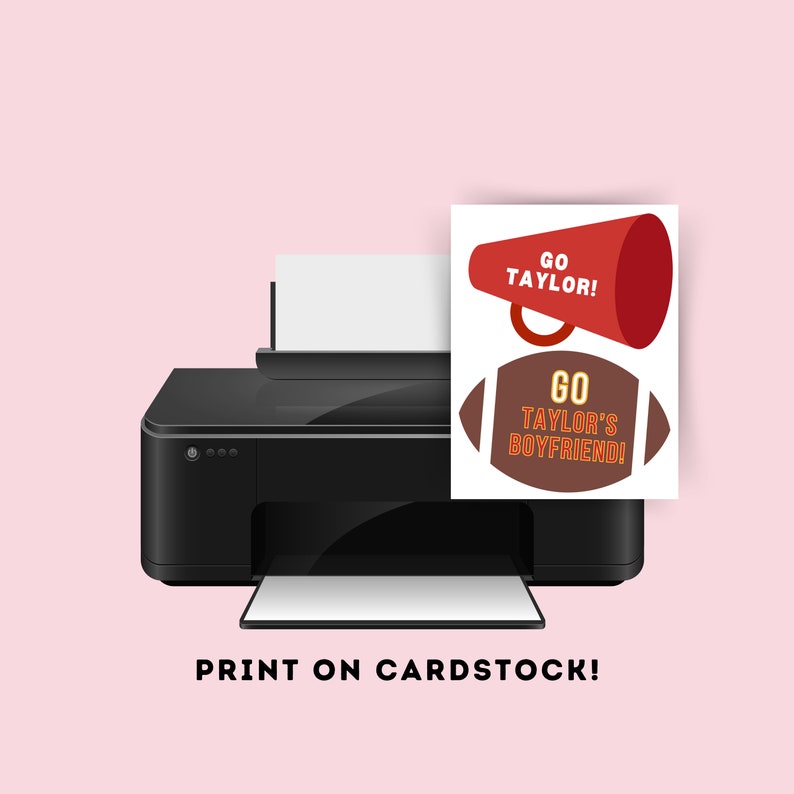 Printable Taylor Swift Super Bowl Party Signs for Photo Booth 2024 ...