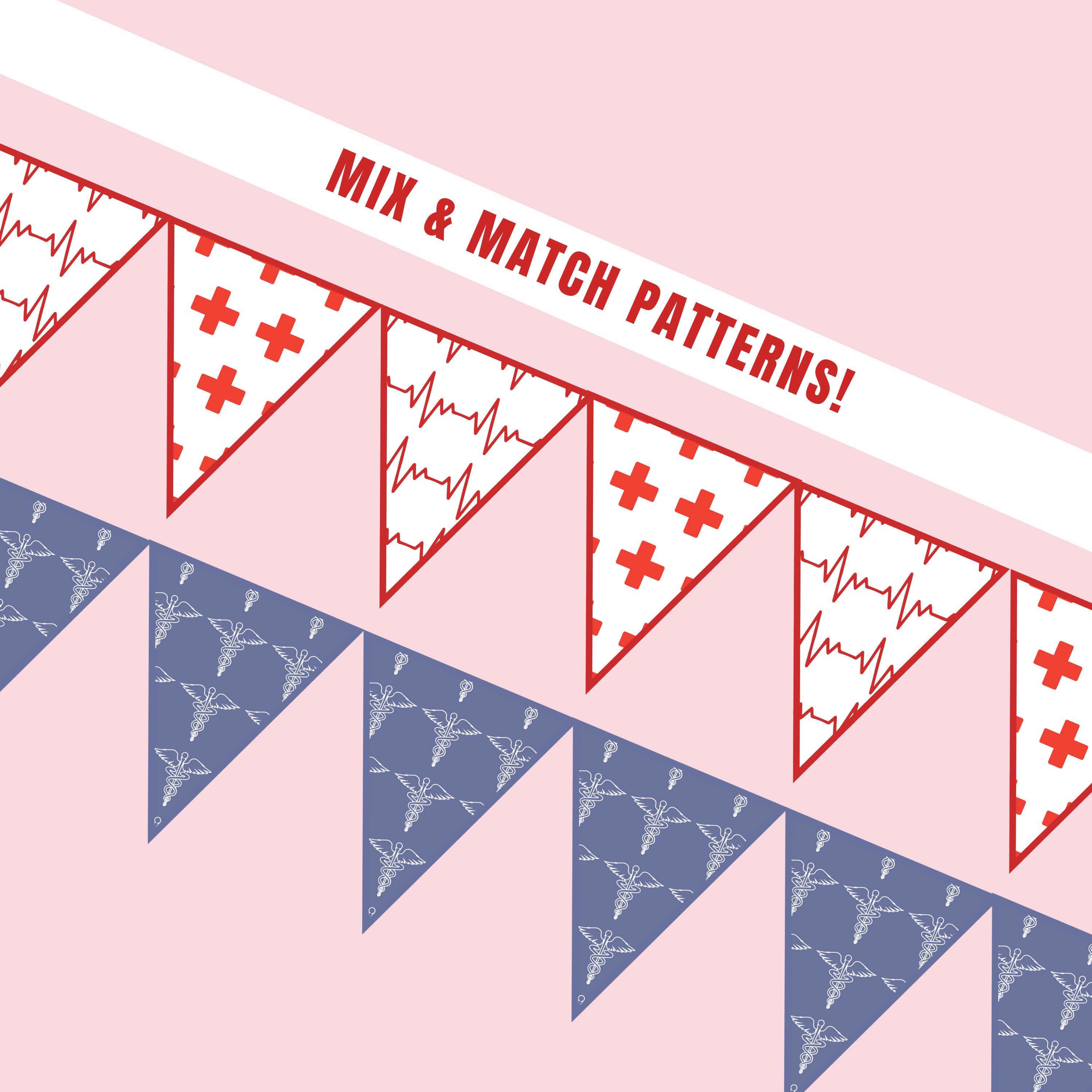 Printable Nurse Themed Banner Instant Download National Nurses Day ...