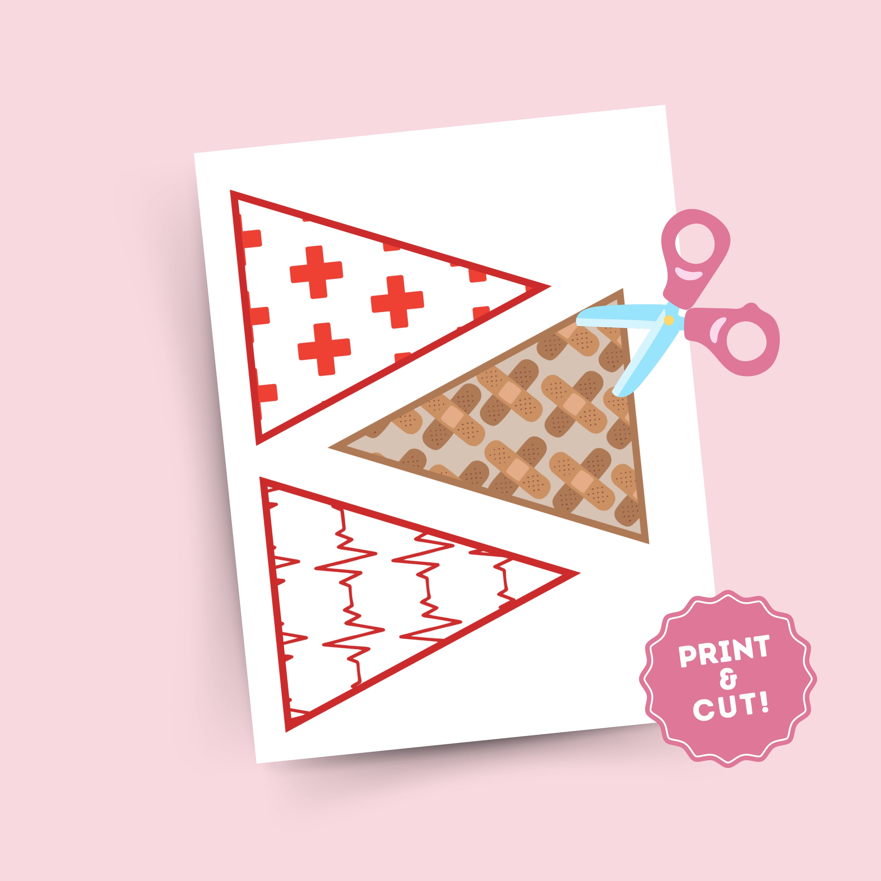 Printable Nurse Themed Banner Instant Download National Nurses Day ...