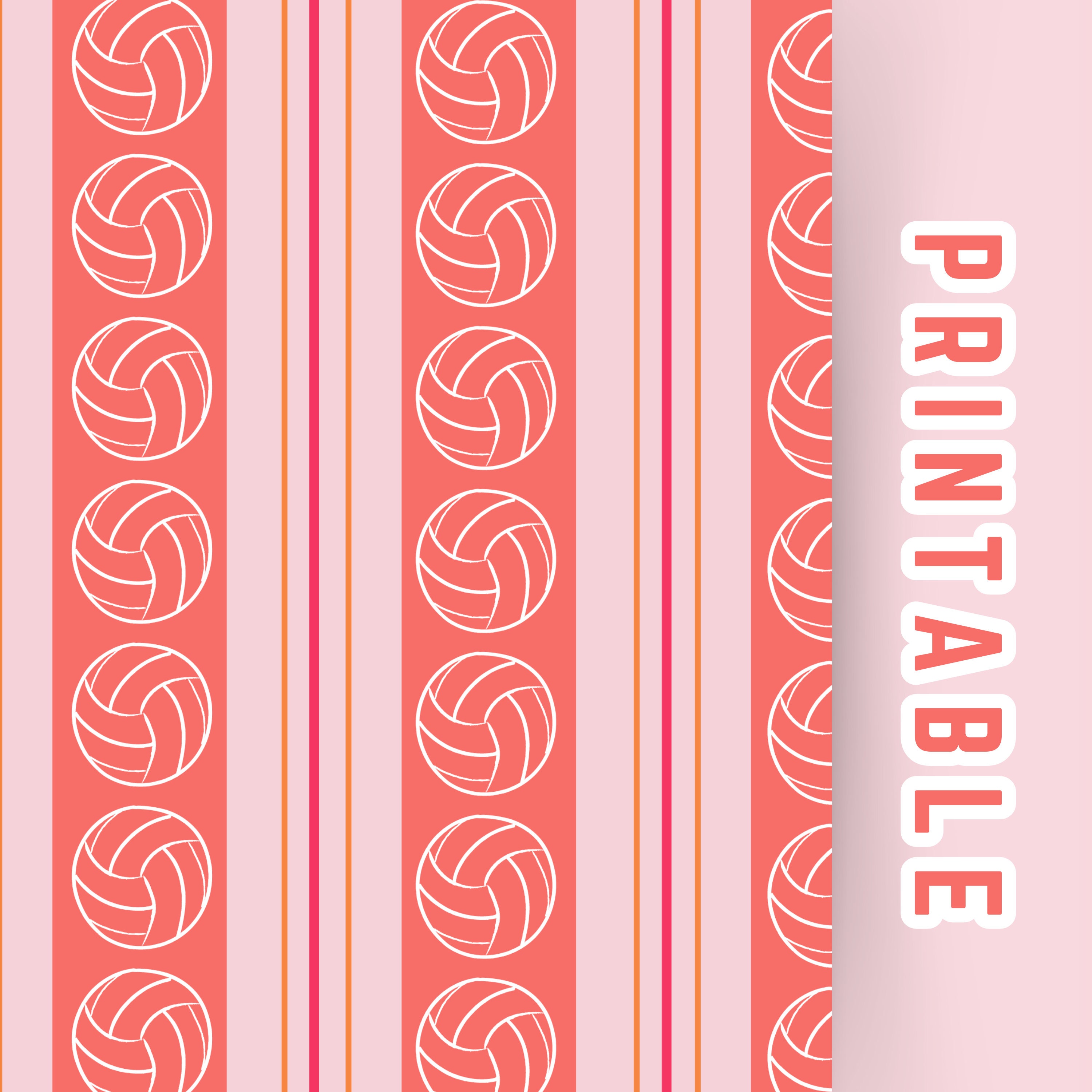 Instant Download Volleyball Digital Paper Bundle, Seamless | Colorful ...