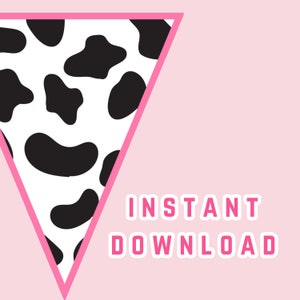 Printable Disco Cowgirl Banner | Instant Download PNG, PDF Pink Cowgirl ...