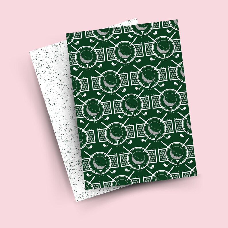 Golf Themed Digital Paper Bundle Instant Download Golfing Seamless ...