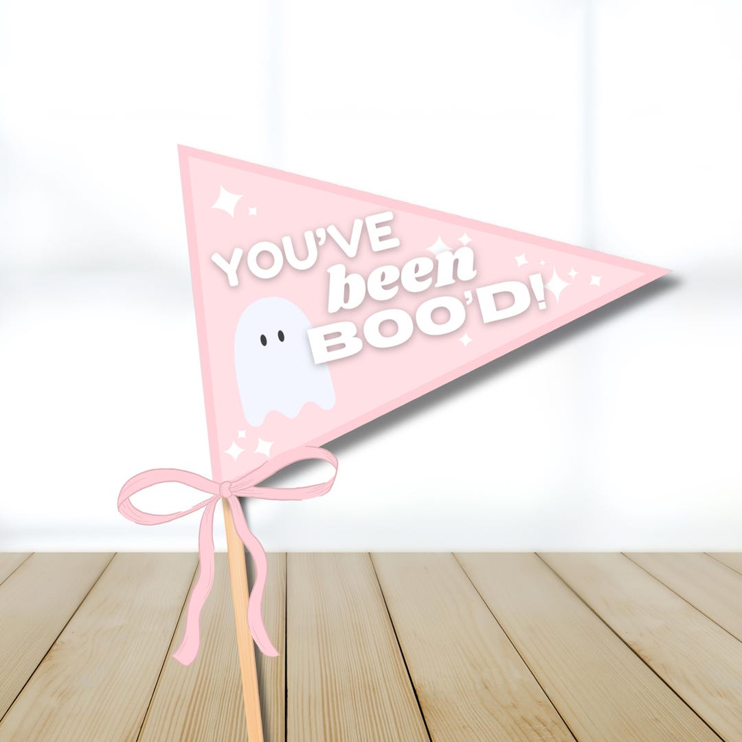 Printable 'you've Been Boo'd' Pennant Flag for Halloween Gift Baskets ...