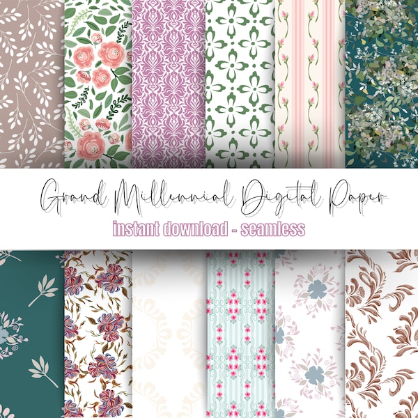 Grand Millennial Print - Etsy