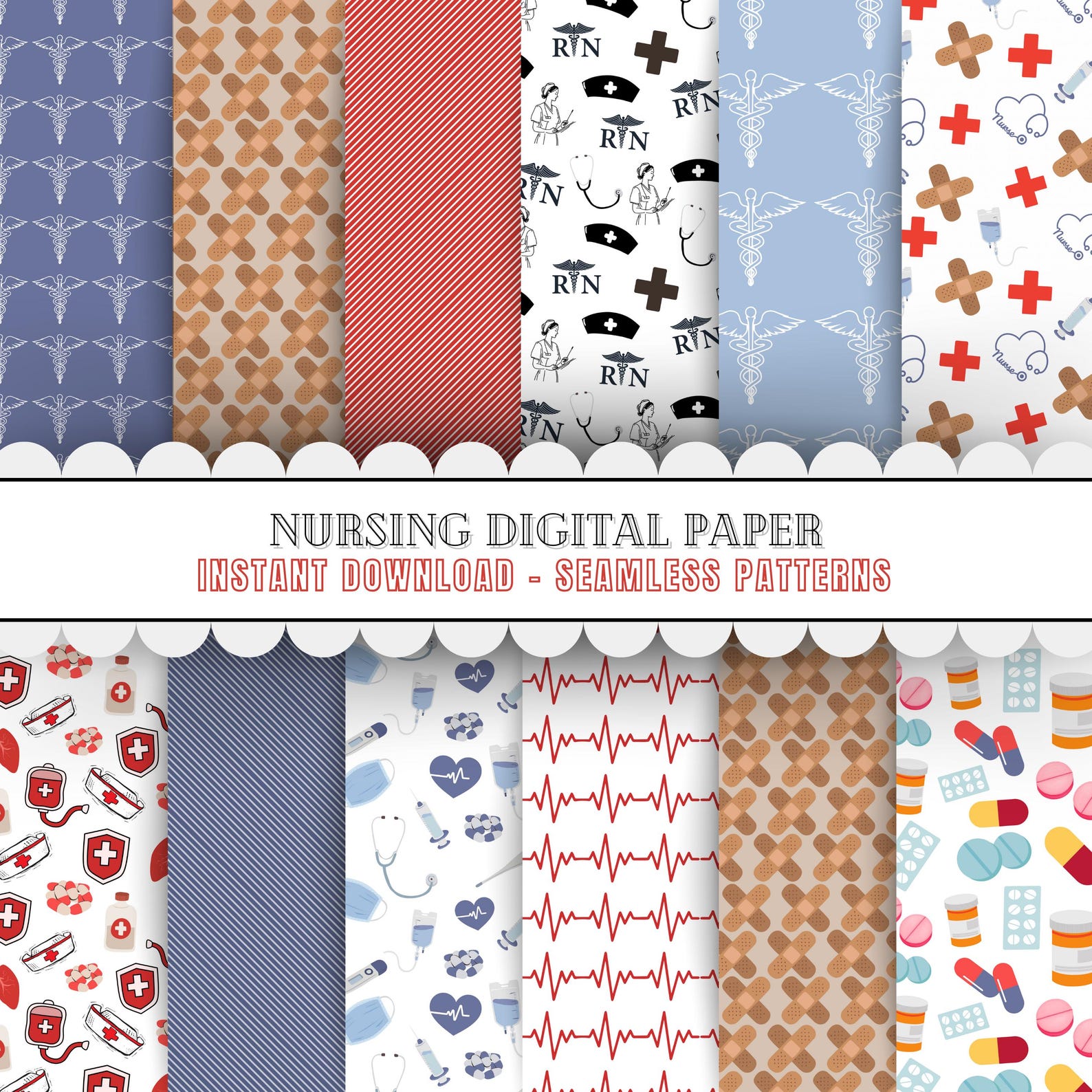 Nursing RN Digital Paper Bundle | Instant Download and Seamless Nurse ...