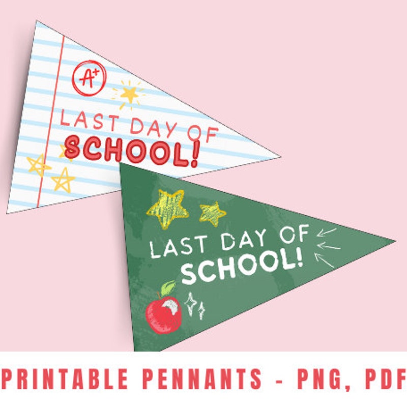 School Pennant - Etsy