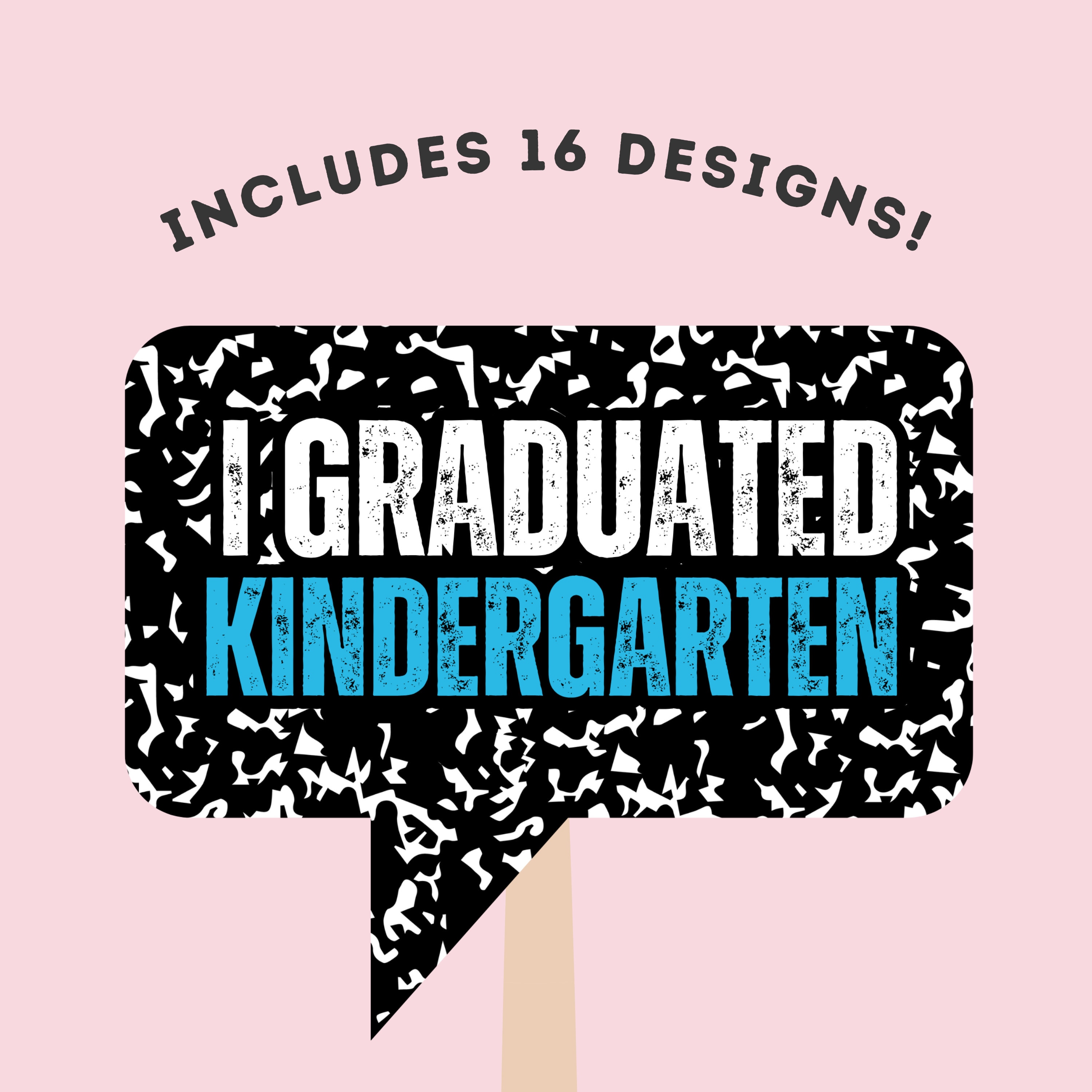 Printable Preschool / Kindergarten Graduation Photo Prop Signs End of ...