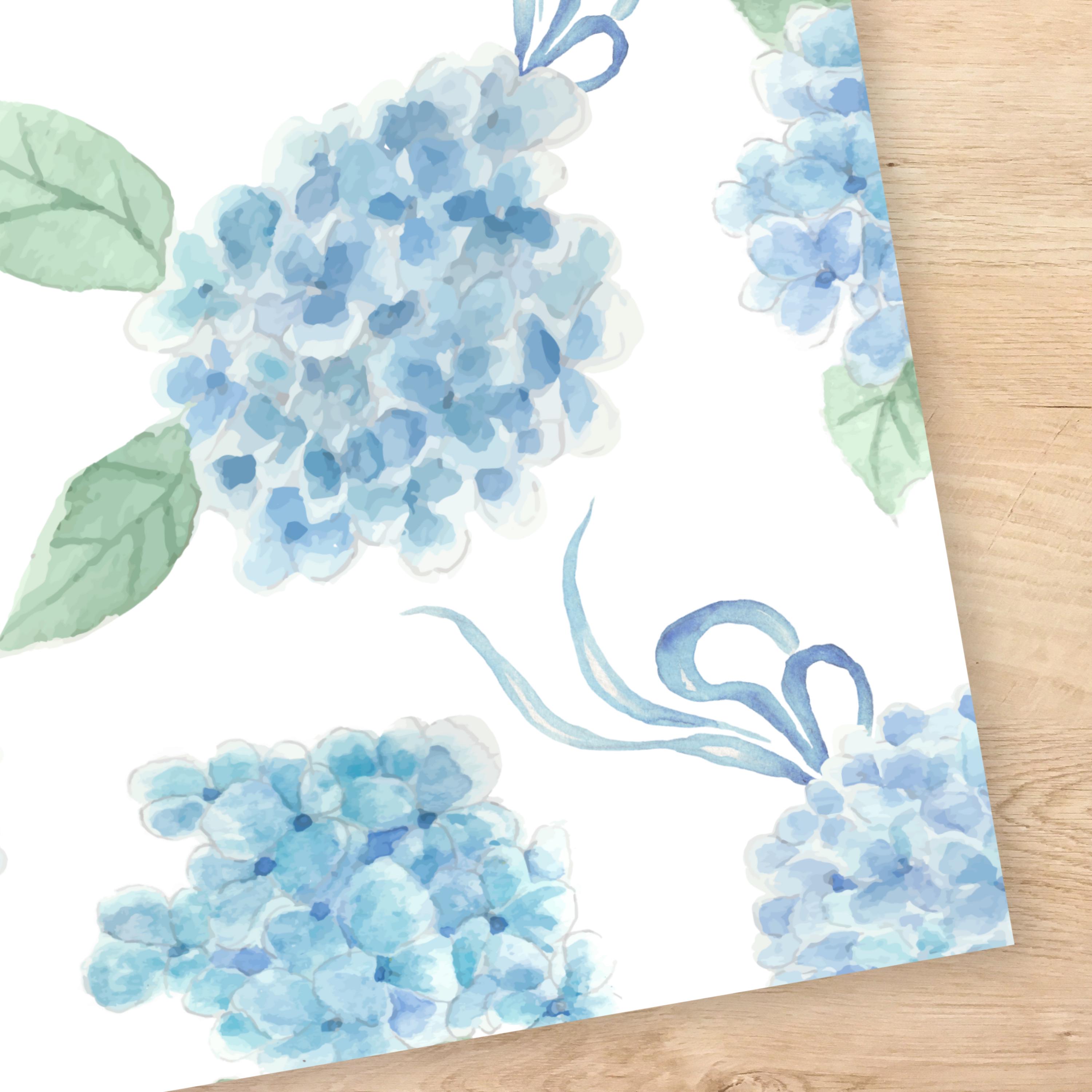 Seamless, Printable Blue Hydrangea Pattern, Digital Paper, Wall Art ...