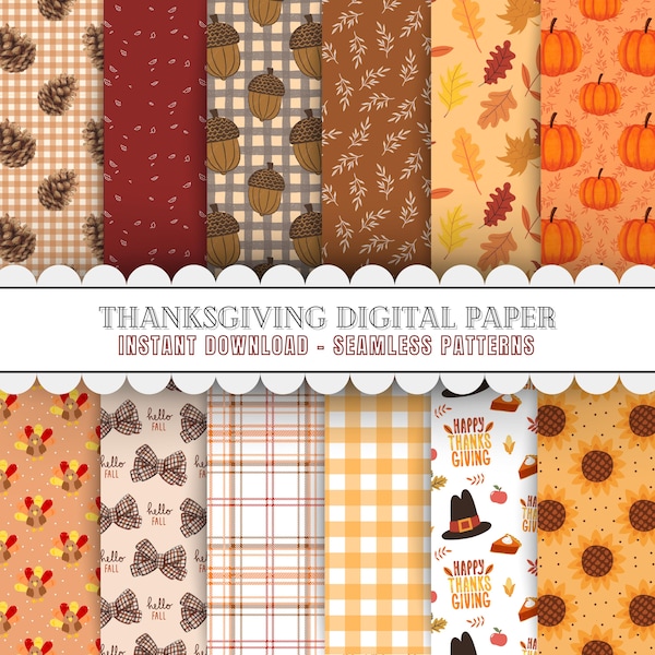 Fall Scrapbook Paper - Etsy