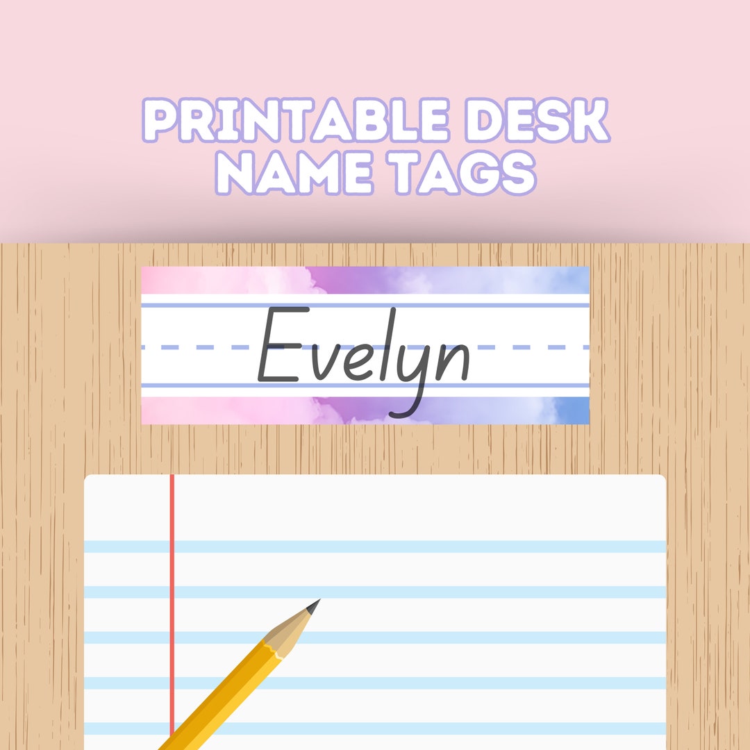 Printable Lover Name Tags for Student Desks Swiftie Inspired Classroom ...