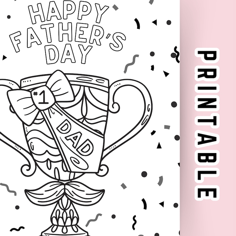 Printable Father's Day Activity Sheets for Kids Instant Download Crafts ...