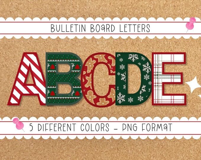 Printable Classroom Bulletin Board Letters, PNG | School Decor for ...