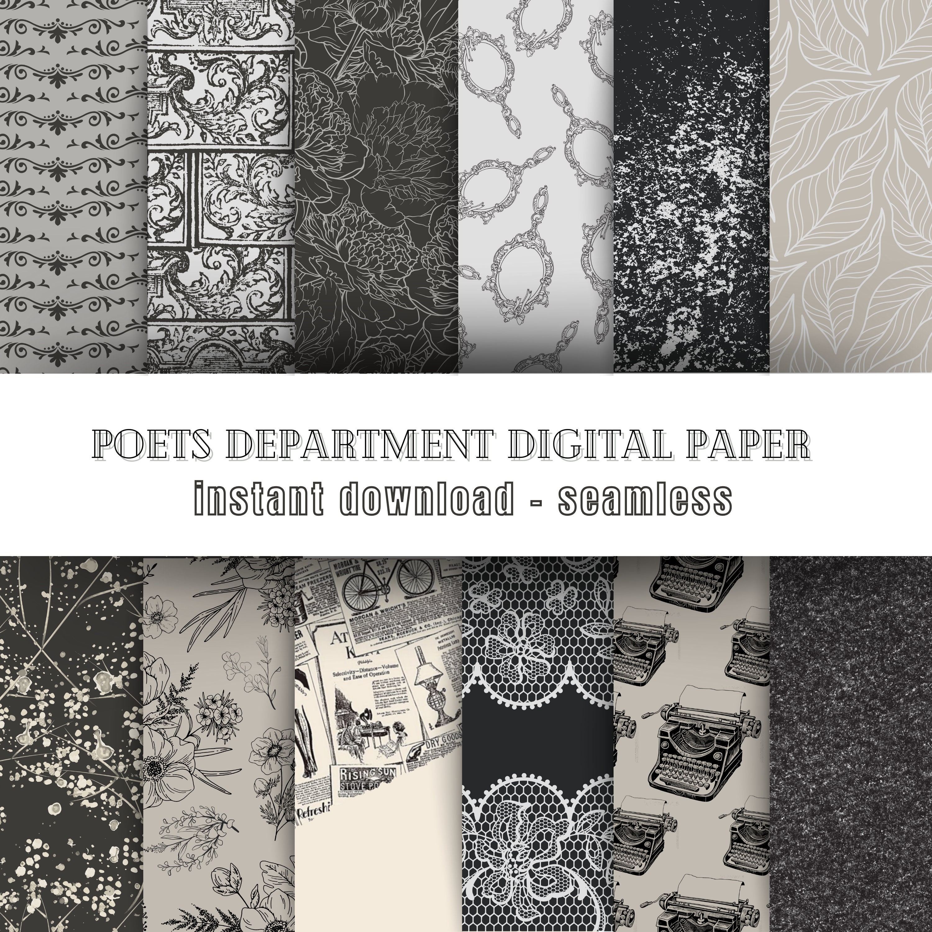 TTPD Digital Paper Bundle Instant Download, Printable Crafting ...