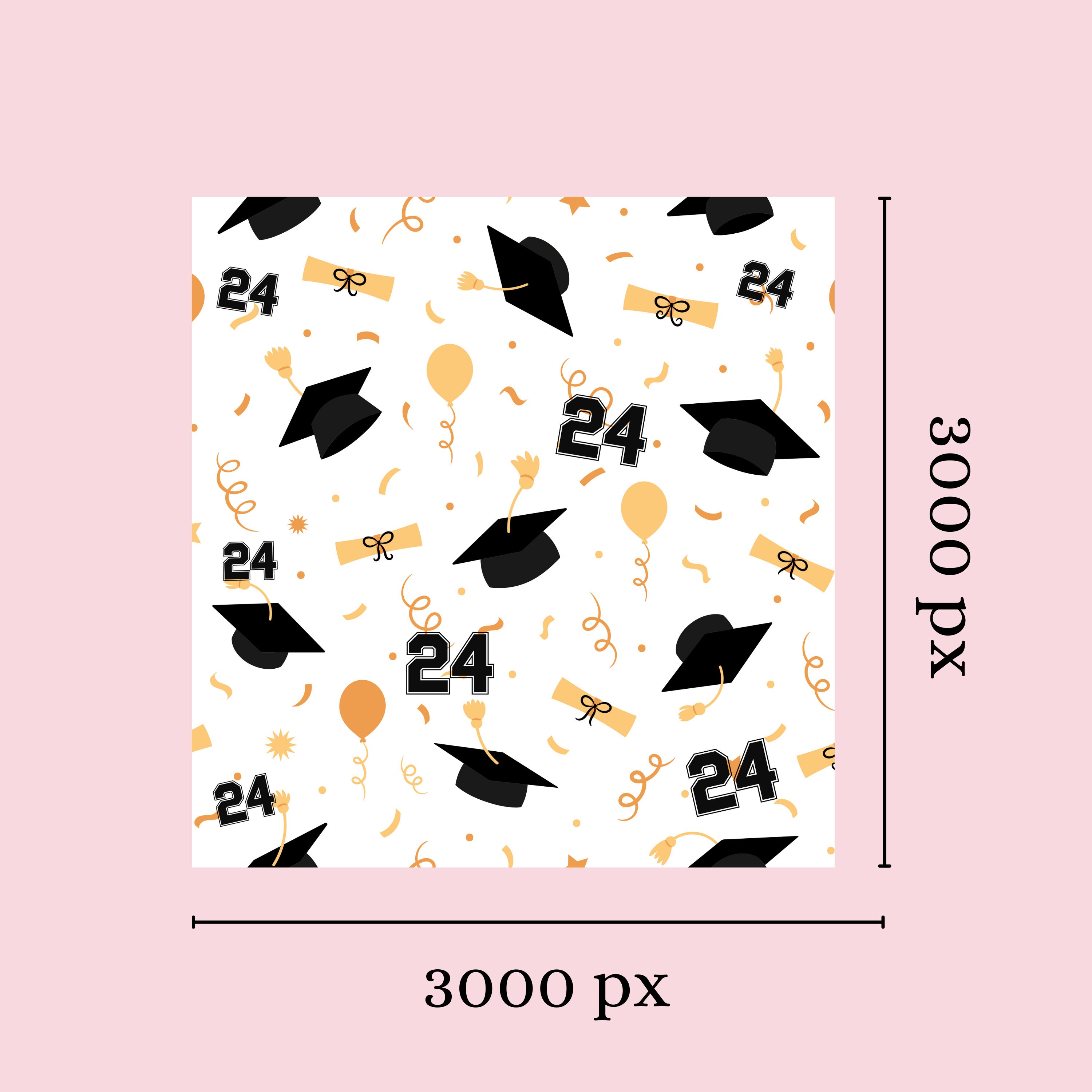 Seamless Graduation Digital Paper and Patterns Bundle Instant Download ...