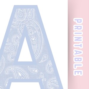 Printable Coastal Bulletin Board Letters | Scallops, Blue Gingham ...