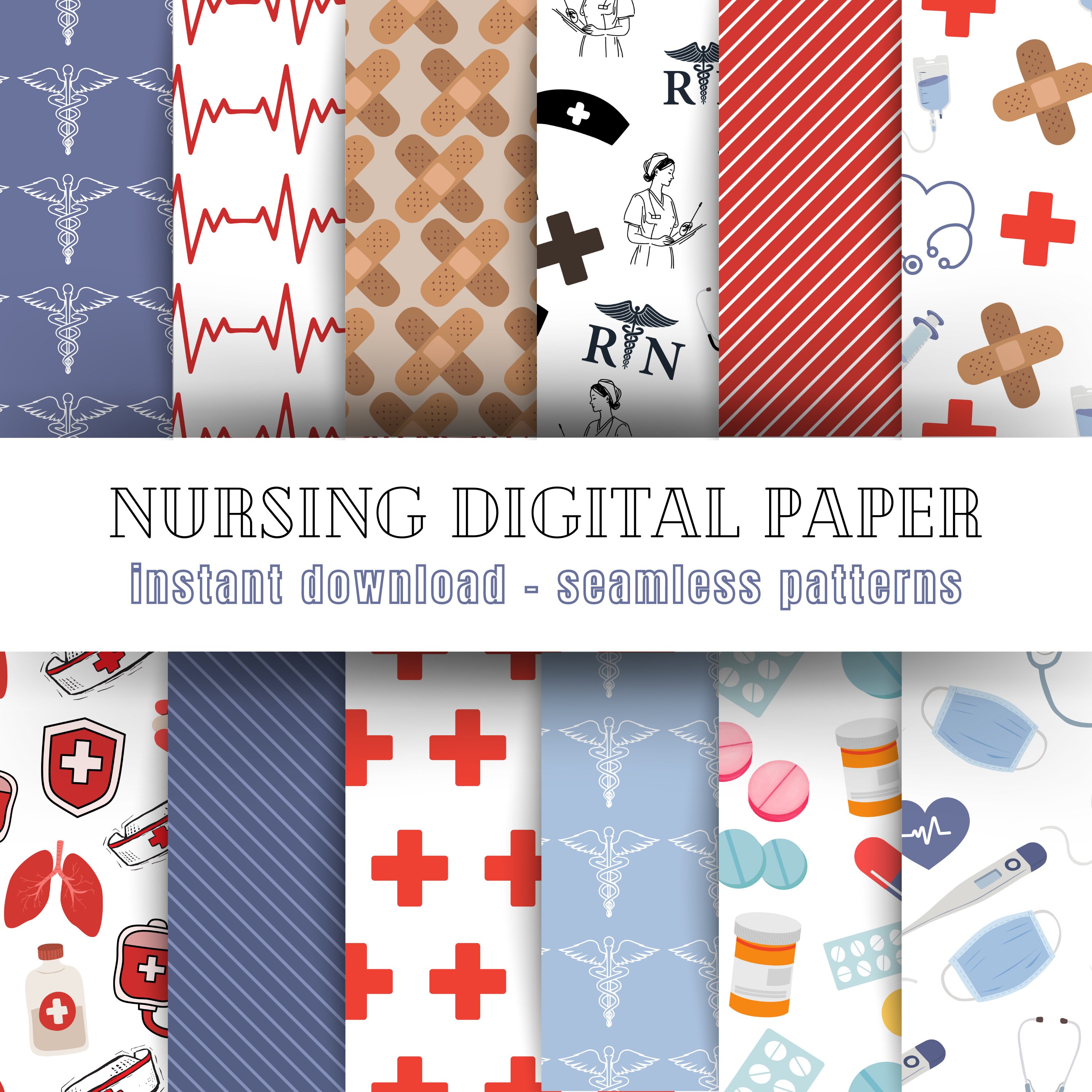Nursing RN Digital Paper Bundle Instant Download and Seamless Nurse ...