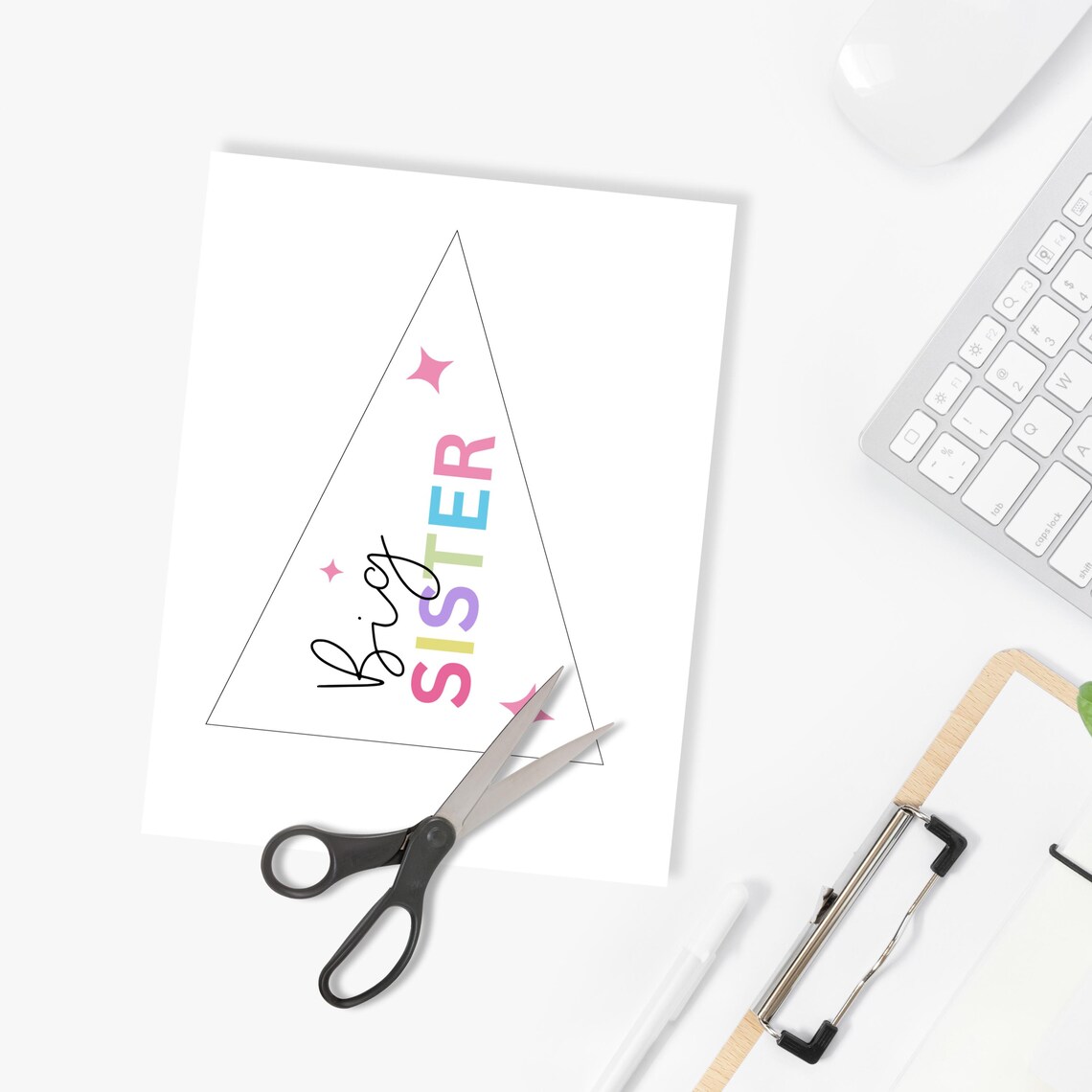 Printable Big Sister and Brother Pennants | Instant Download Gift Tags ...