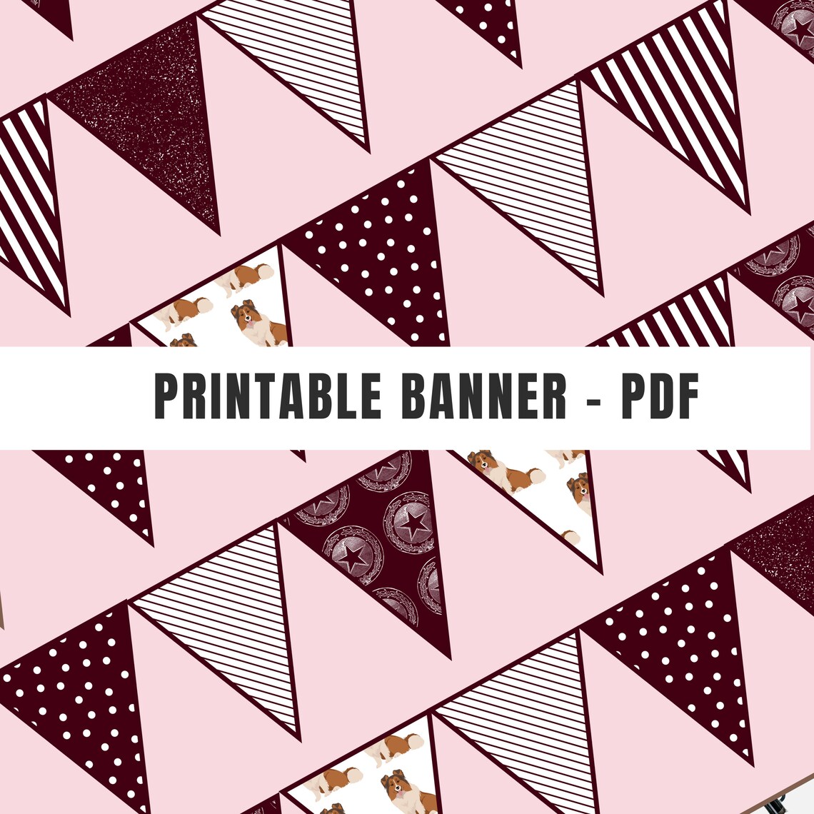 Printable Maroon Party Banner | Perfect for University Football Game ...