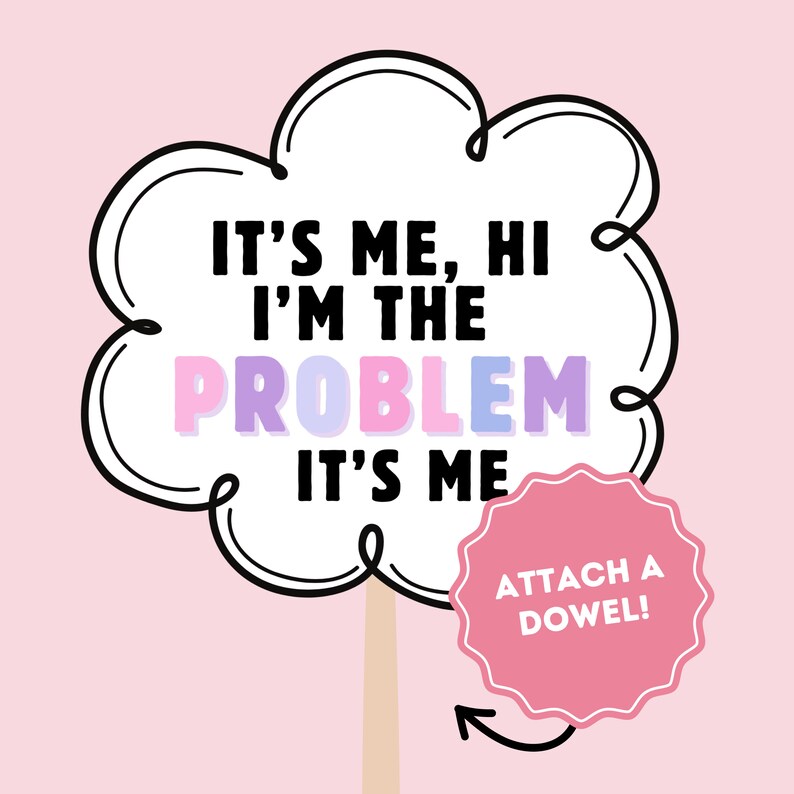 Printable Party Photo Prop Signs Instant Download Swifitie Signs and ...