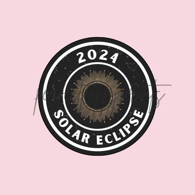 Printable 2024 Total Solar Eclipse Stickers Avery 22807 Sticker Paper ...