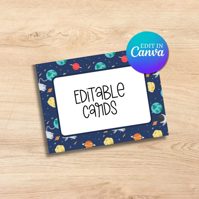 Space Themed Food Label - Etsy