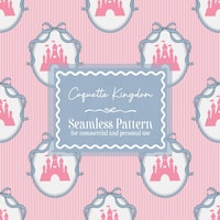 Princess Castle Seamless Pattern – Fairytale Digital Paper – Instant ...