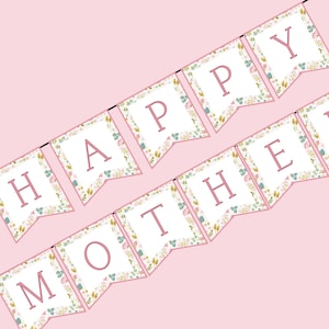 Printable Mother's Day Banner | Instant Download Happy Mother's Day ...