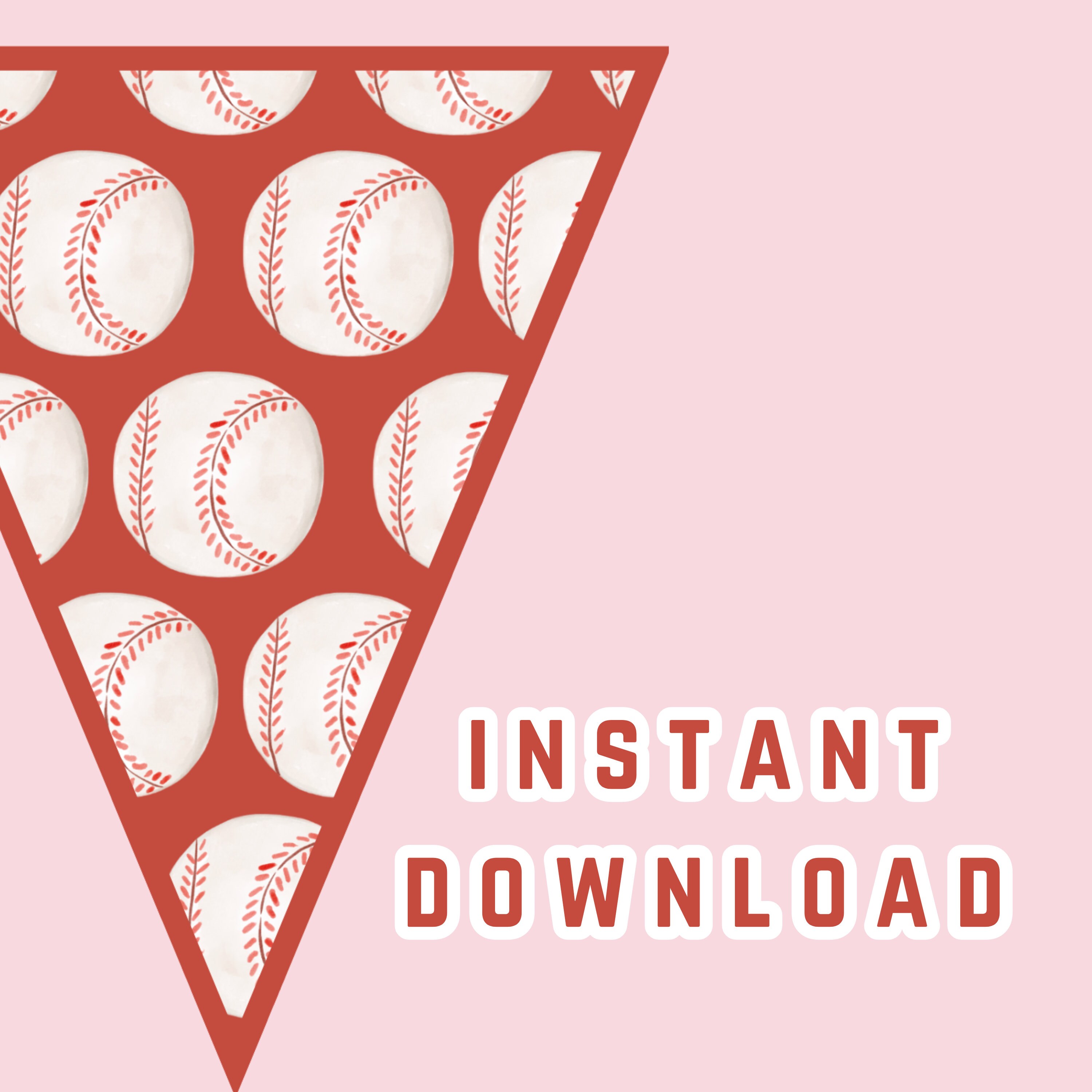 Printable Baseball Banner Rookie Year Birthday Party Banner Sports ...