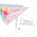 Printable Happy Birthday Pennant Banners for Boys and Girls | Colorful ...