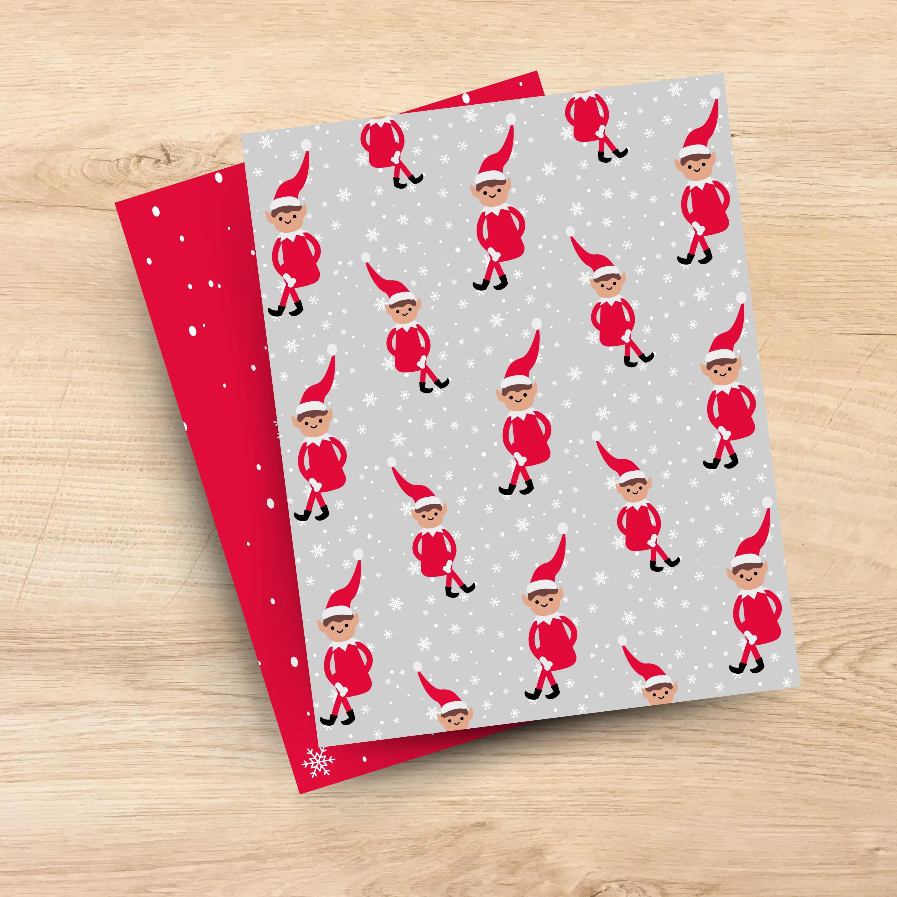 Seamless Christmas Elf Digital Paper Bundle | Instant Download ...