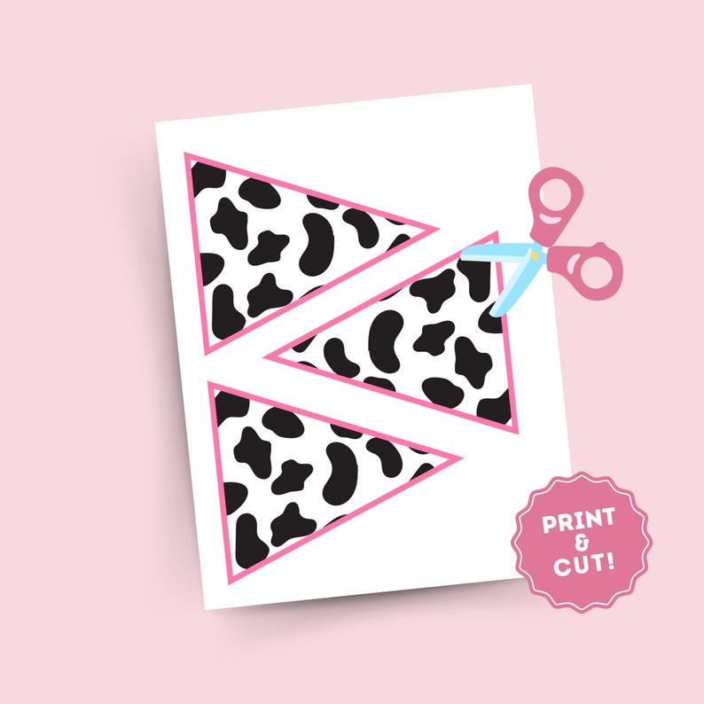 Printable Disco Cowgirl Banner Instant Download PNG, PDF Pink Cowgirl ...