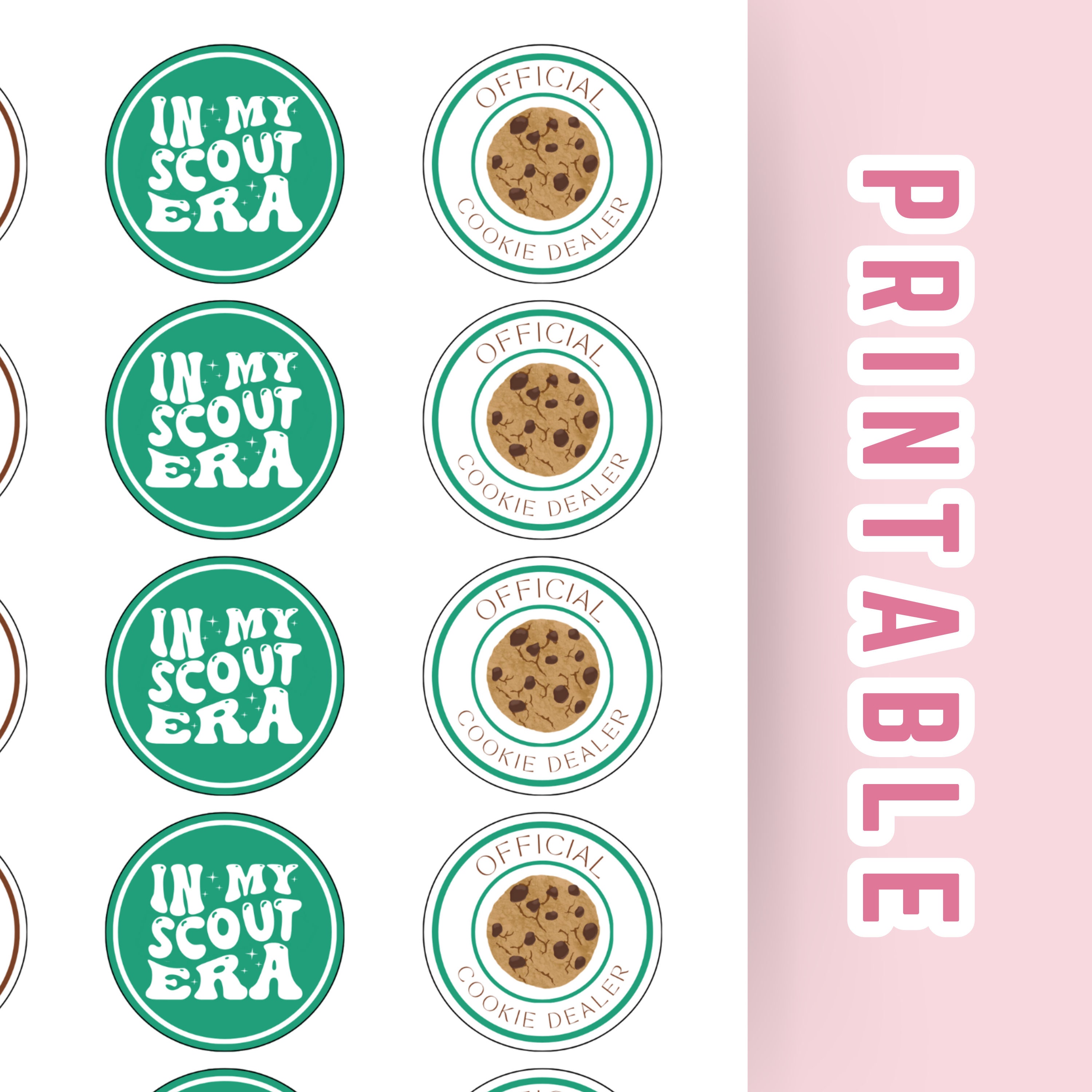 Printable Girl Scouts Troop Cupcake Toppers | in My Scout Era | Girl ...